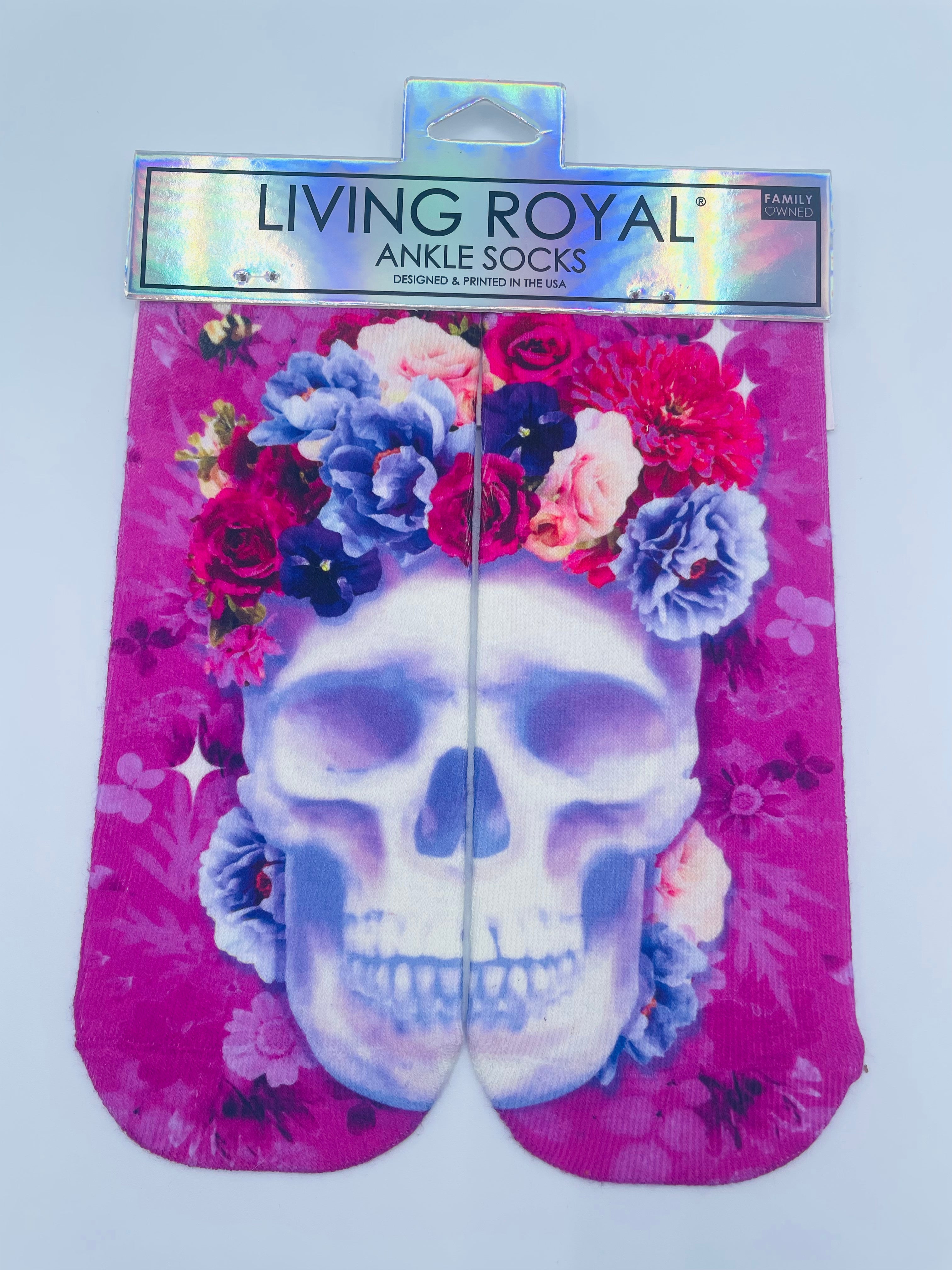 Pink Skull Ankle Socks – Jessii Vee's Peculiar Place